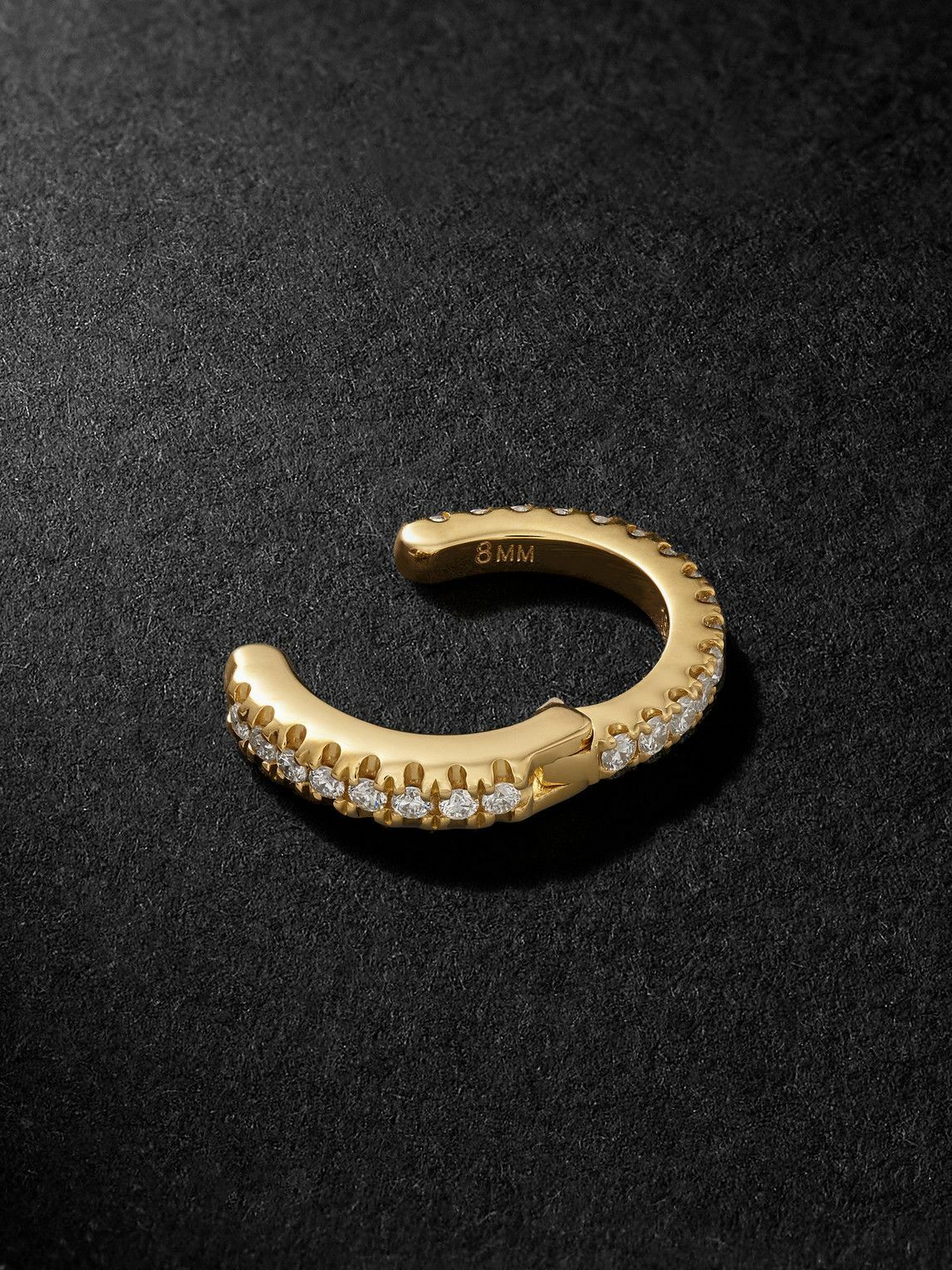 MARIA TASH - Eternity 8mm Gold Diamond Ear Cuff Maria Tash