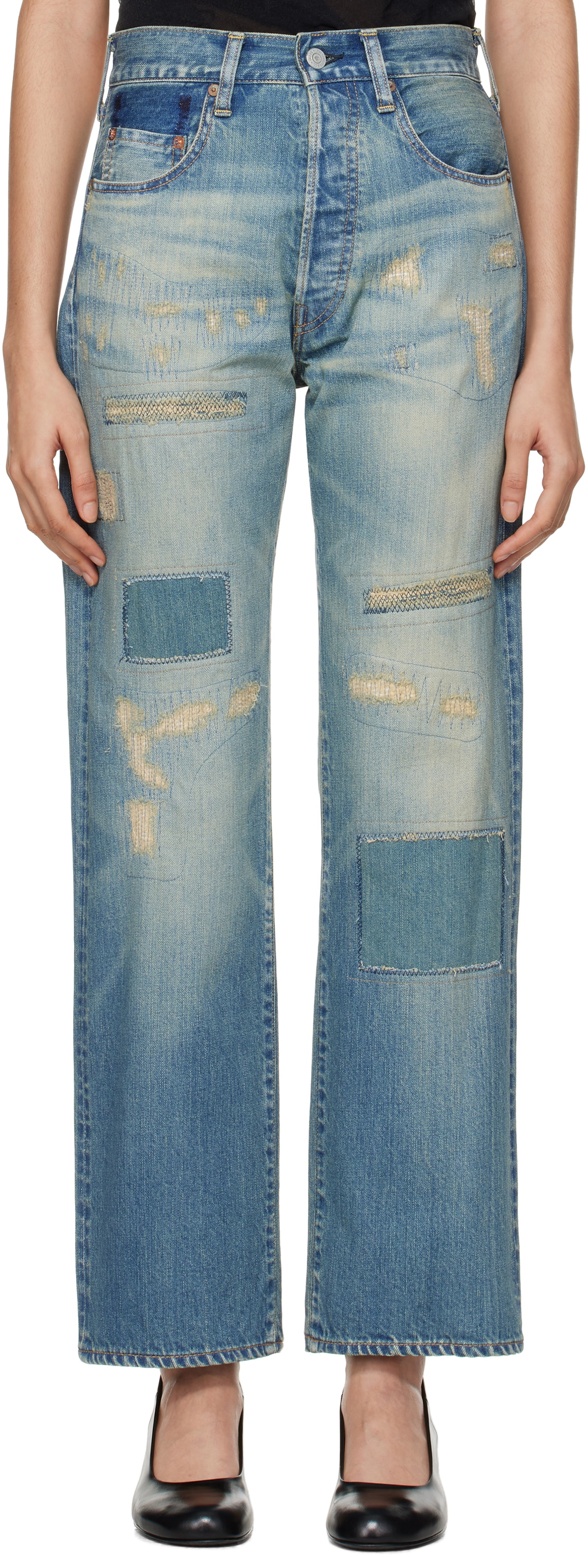 Junya Watanabe Blue Levi's Edition Customized Jeans Junya Watanabe