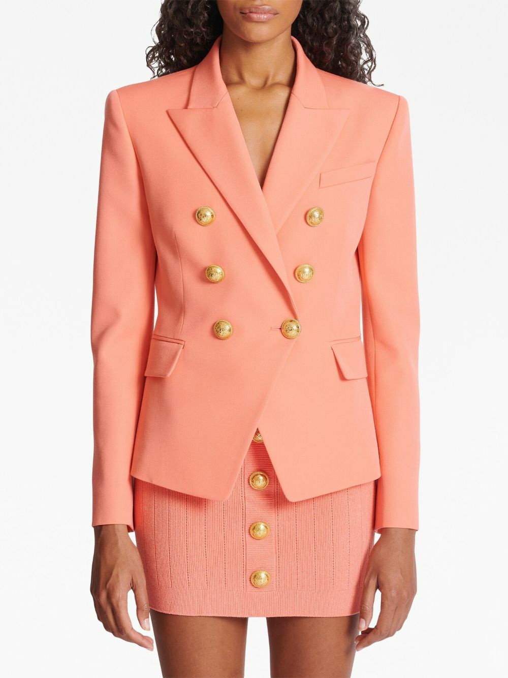 BALMAIN - Double-breasted Wool Blazer Balmain