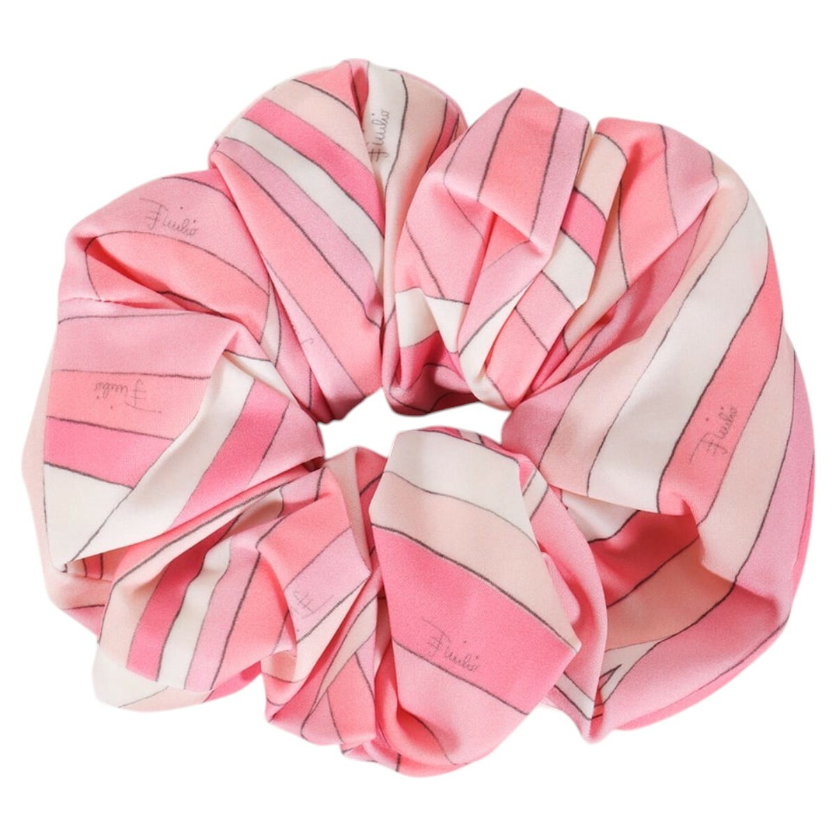 Pucci Multicolor Pink Silk Hair Accessories Emilio Pucci