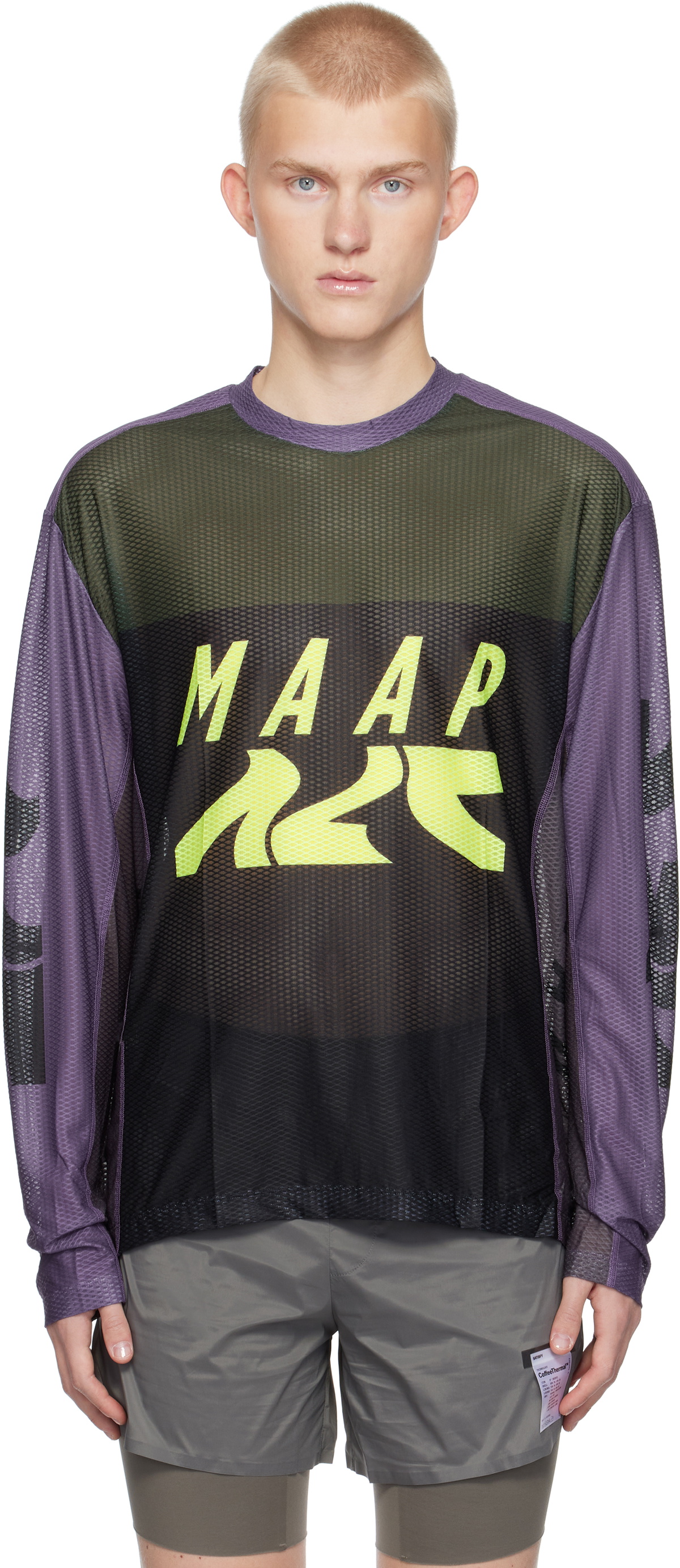 MAAP Black Alt_Road Long Sleeve Mesh T-shirt MAAP