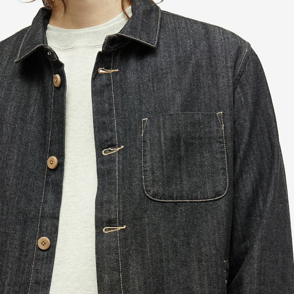 Folk Men's Denim Assembly Jacket in Black Denim Folk