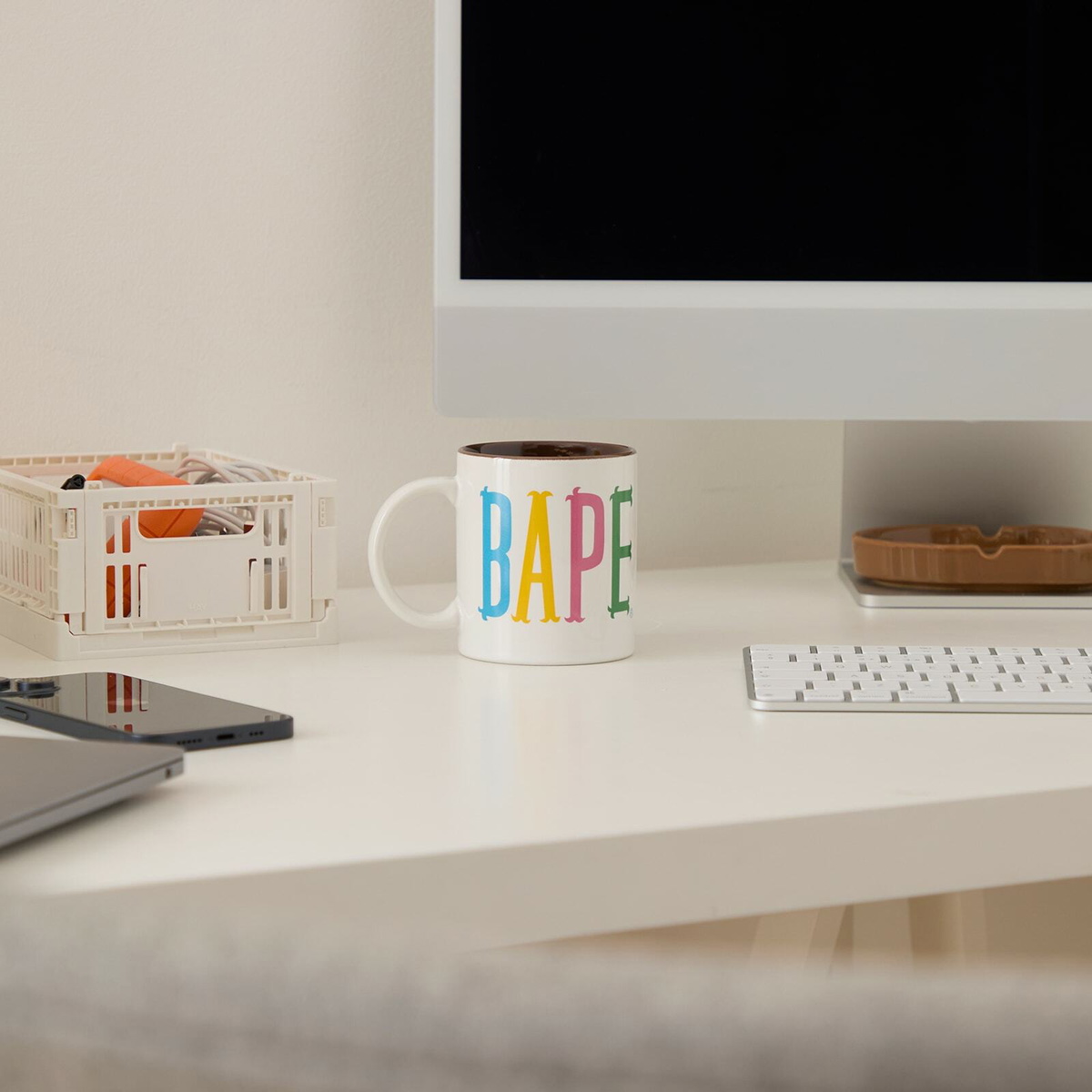A Bathing Ape Men's BAPE Logo Mug in White A Bathing Ape