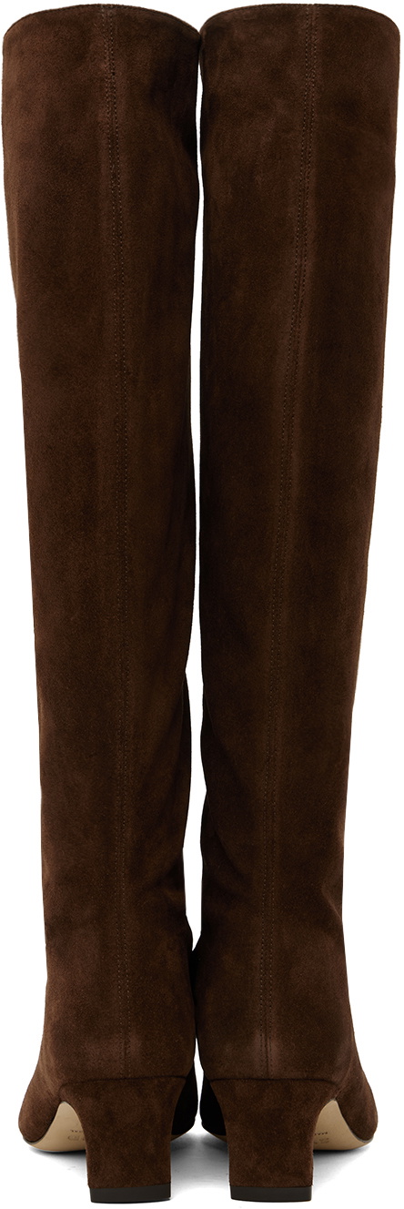 Staud Brown Wally Suede Tall Boots Staud