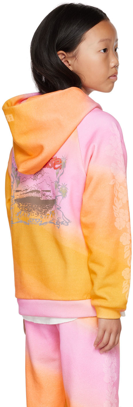 ERL Kids Yellow & Pink Gradient Hoodie ERL