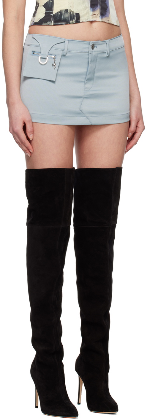 Miaou Blue Hannah Jewett Edition Mac Miniskirt Miaou