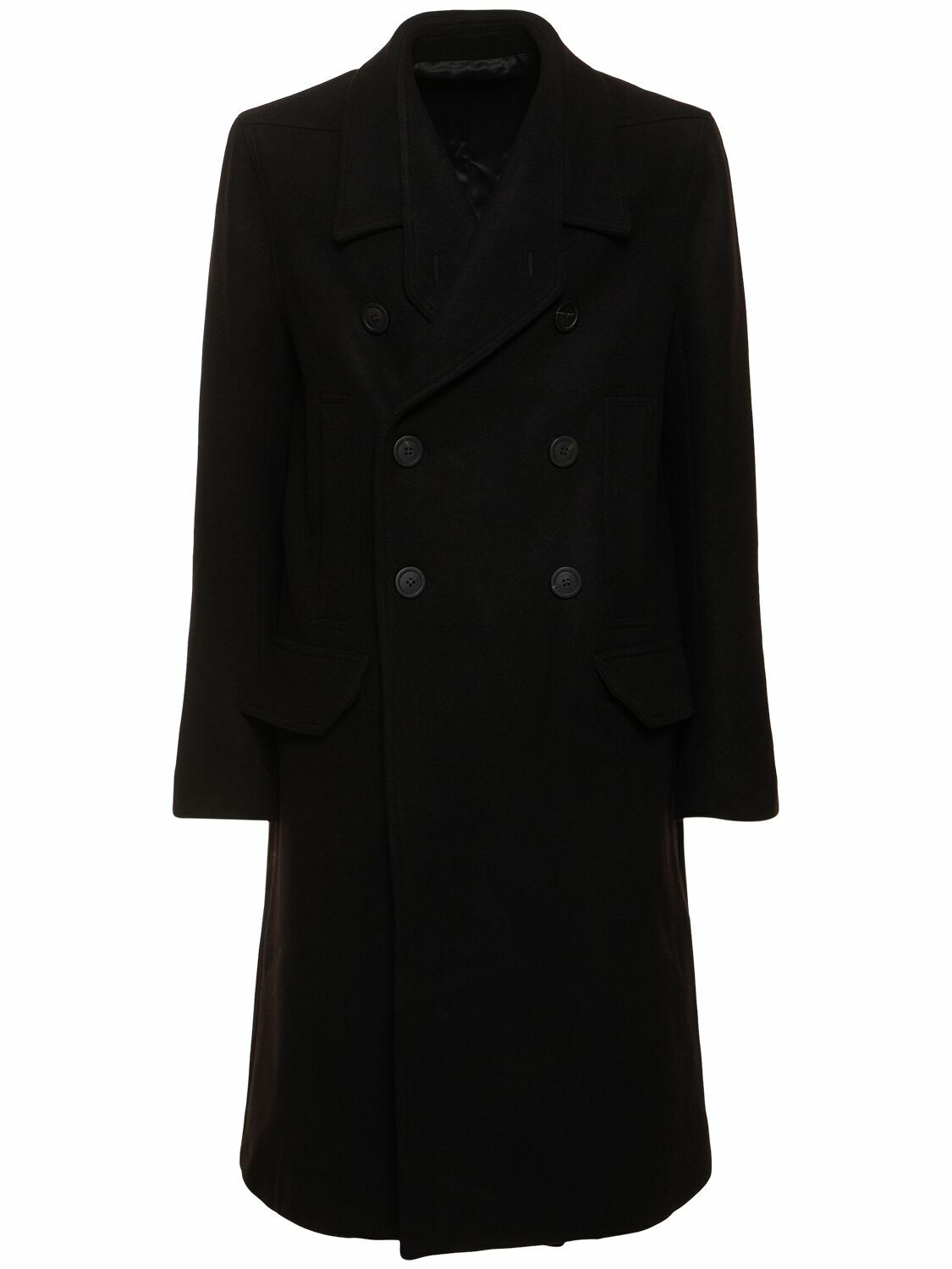 RICK OWENS Officer Double Breasted Wool Coat Rick Owens