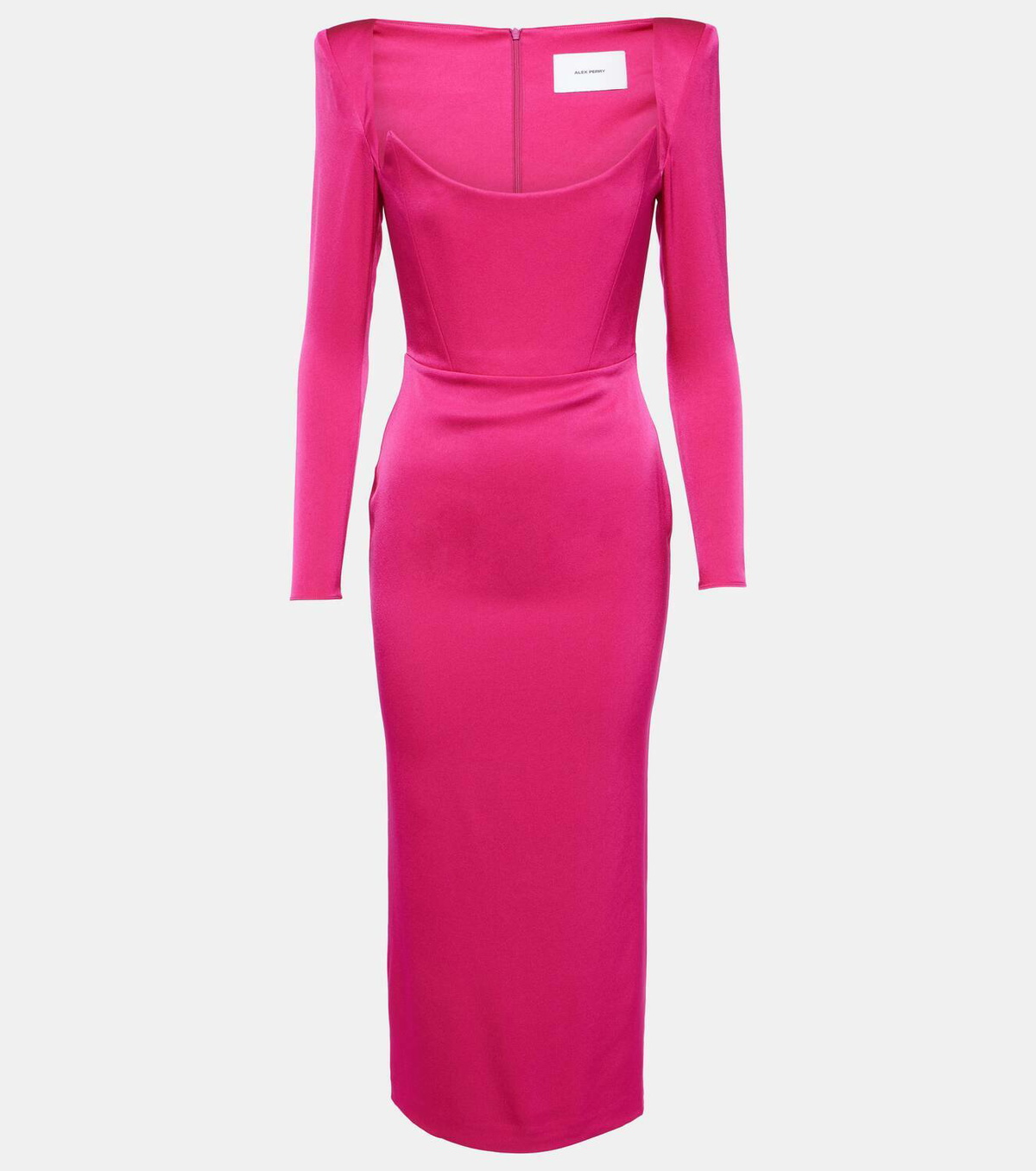 Alex Perry Crêpe satin midi dress Alex Perry