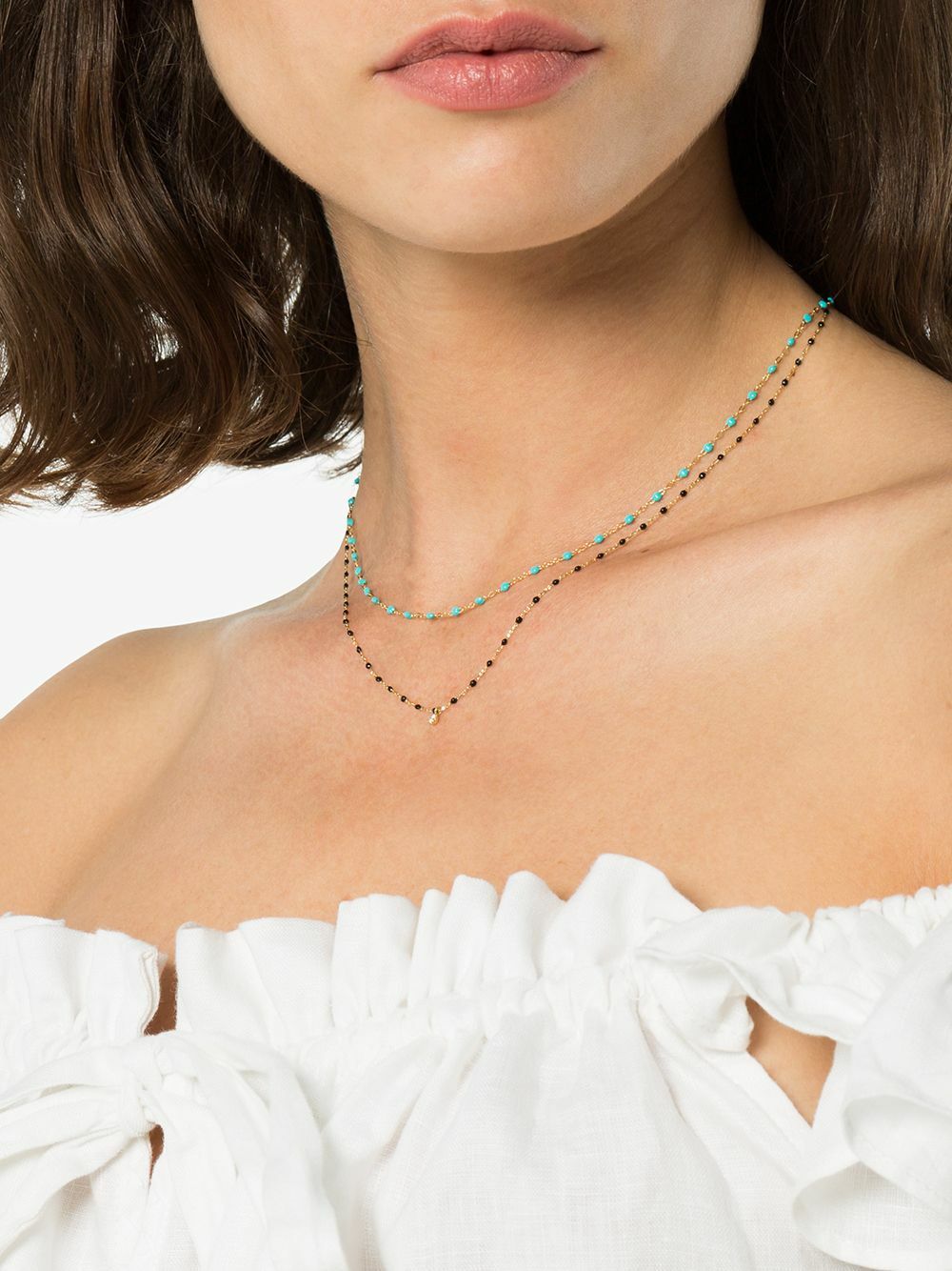 Gigi Clozeau 18K Yellow Gold Beaded Necklace Gigi Clozeau