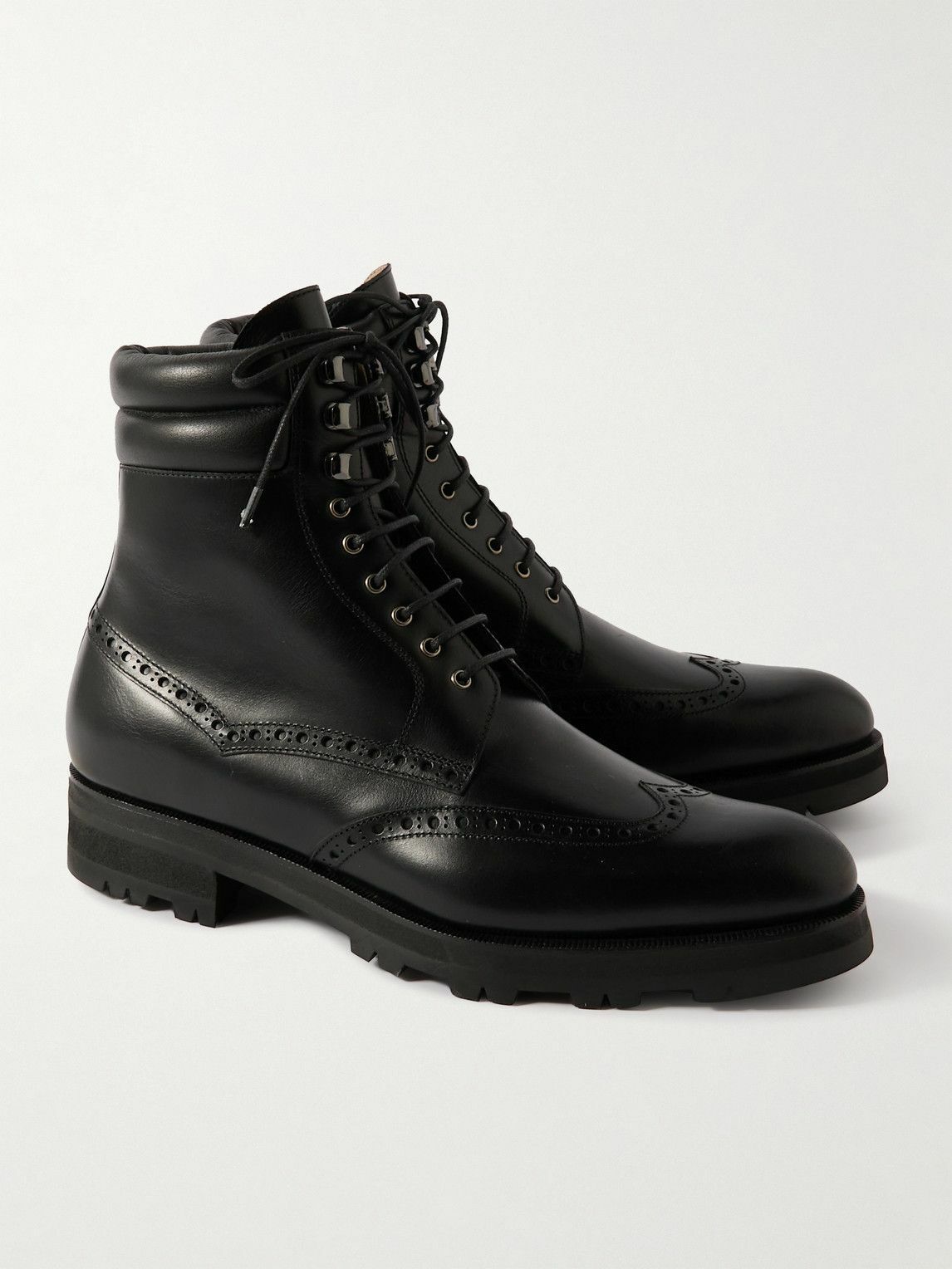 Manolo Blahnik - Sapele Leather Boots - Black Manolo Blahnik