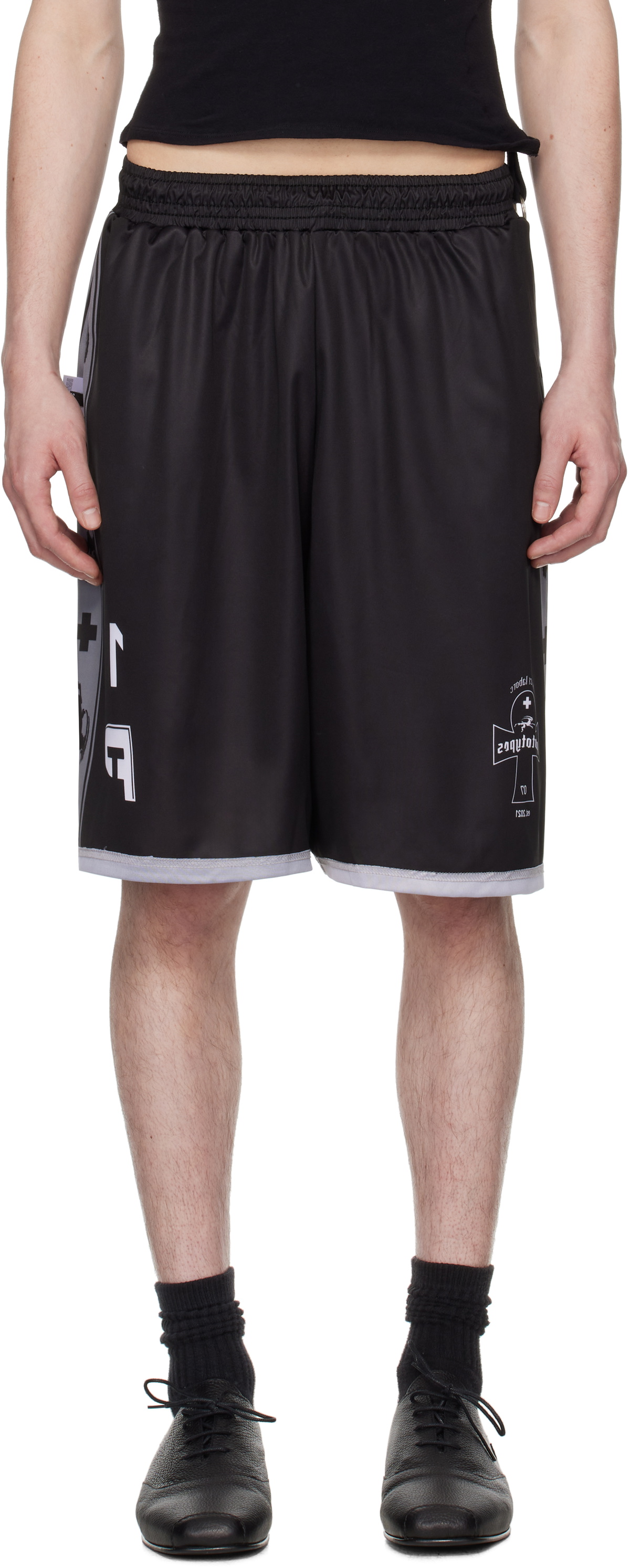 Prototypes Gray Insideout Football Shorts PROTOTYPES