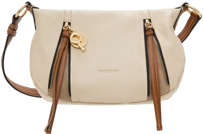 See by Chloé Beige Indra Moon Bag See by Chloe