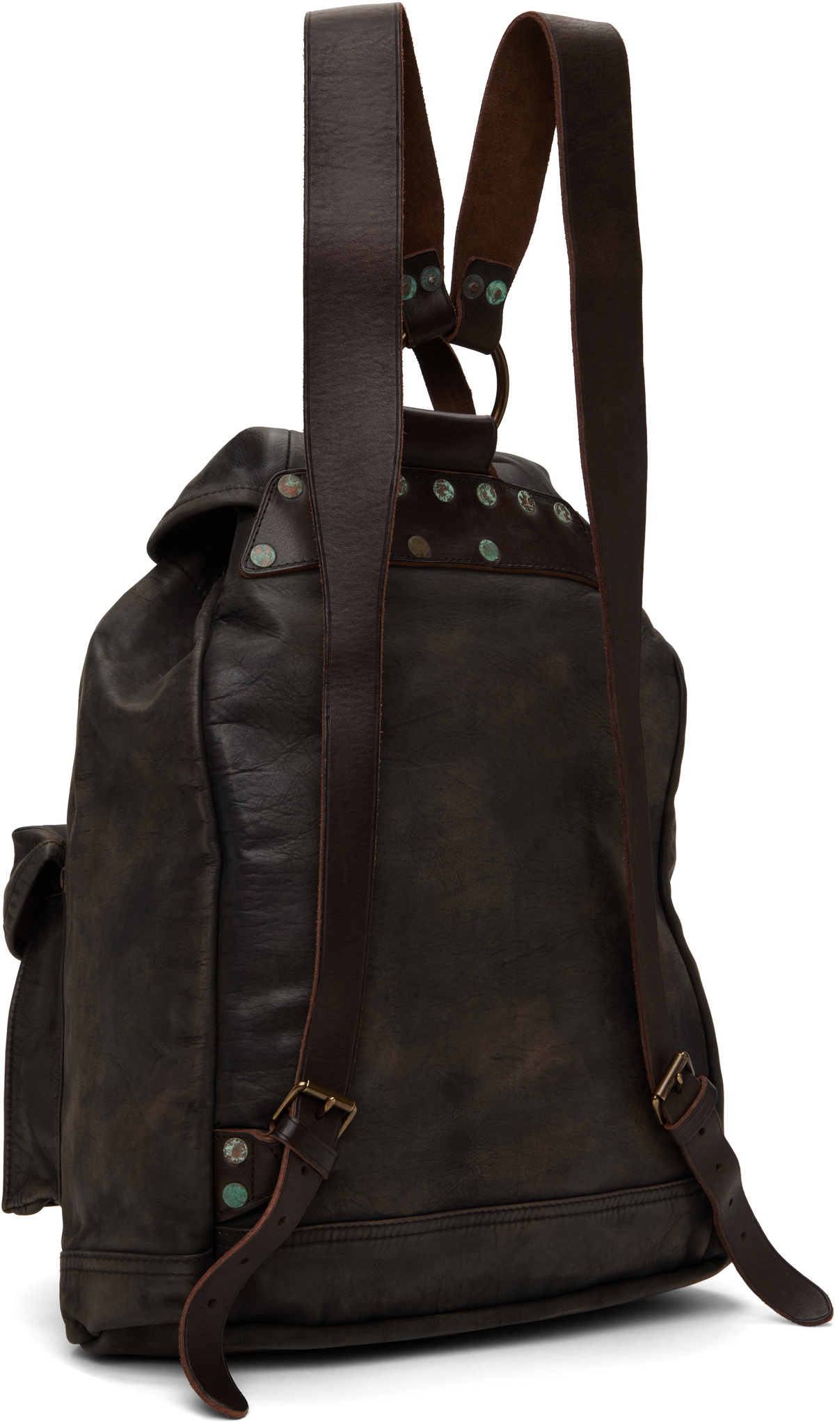 RRL Brown Rucksack Leather Backpack RRL