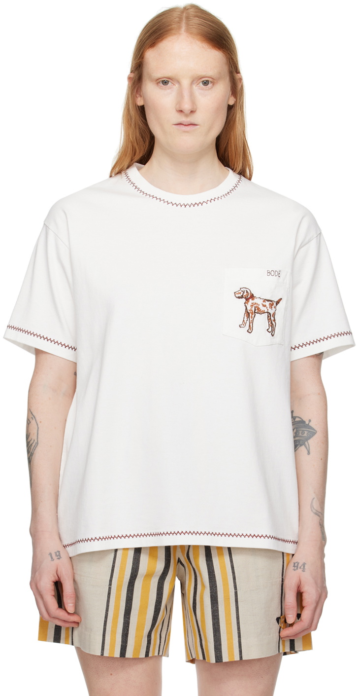 Bode White Griffon T-Shirt Bode