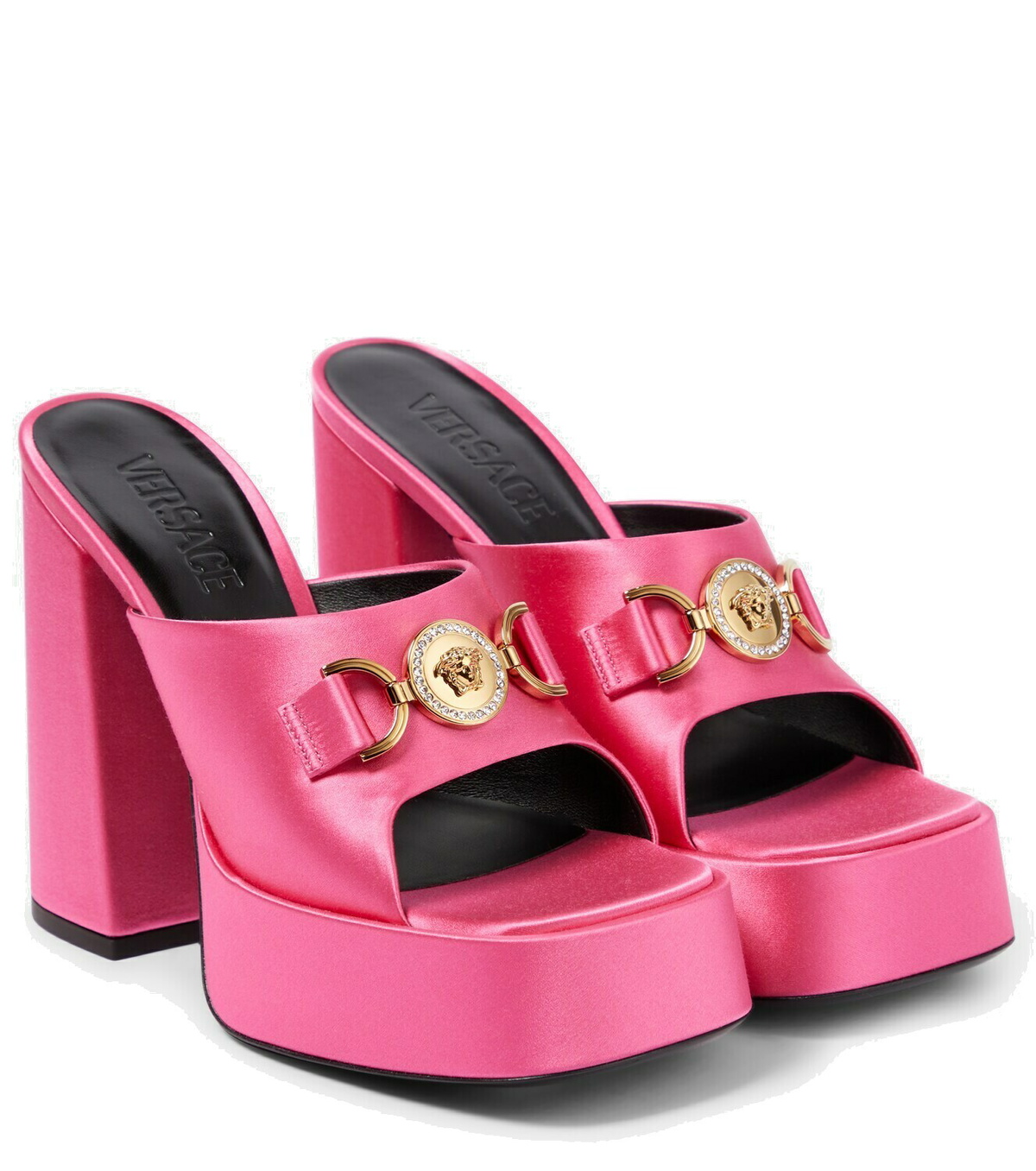 Versace Medusa '95 satin platform sandals Versace