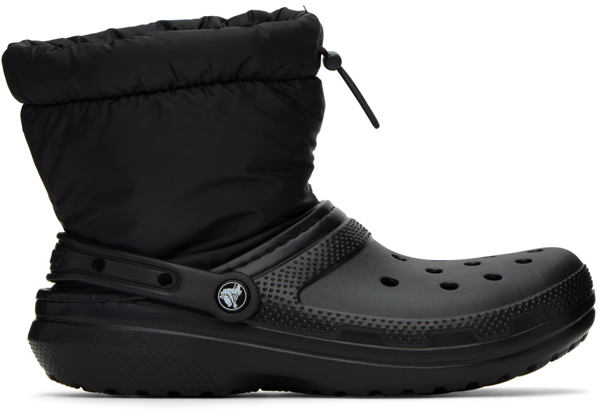 Crocs Black Classic Lined Neo Puff Boots Crocs