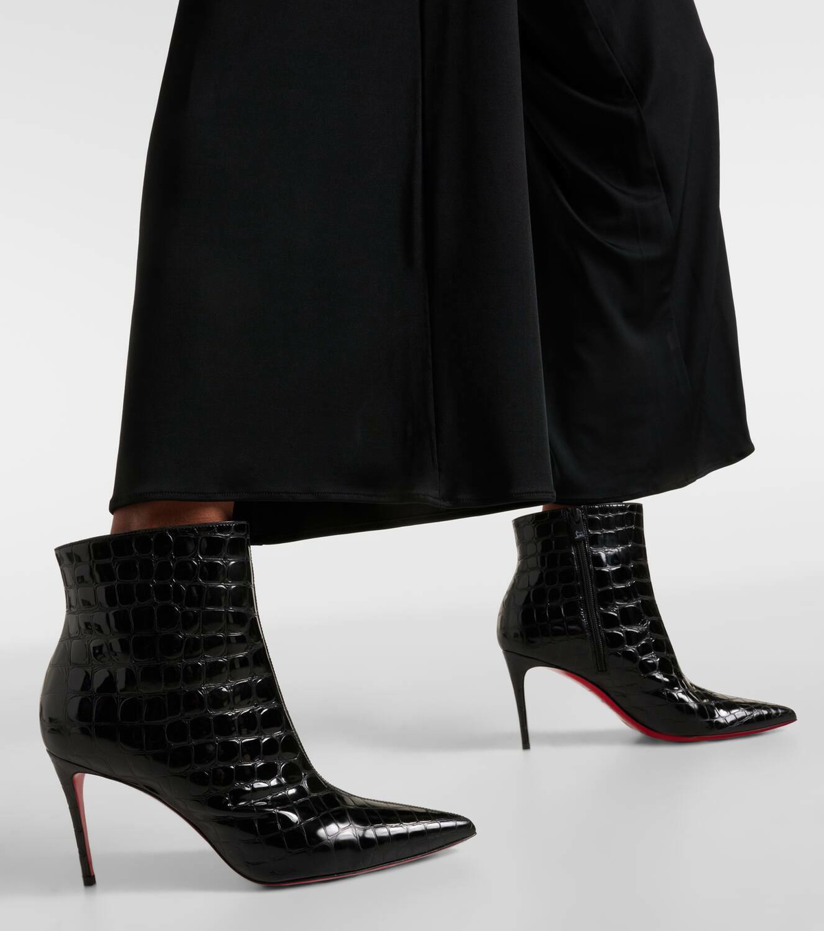 Christian Louboutin So Kate 85 croc-effect ankle boots Christian Louboutin