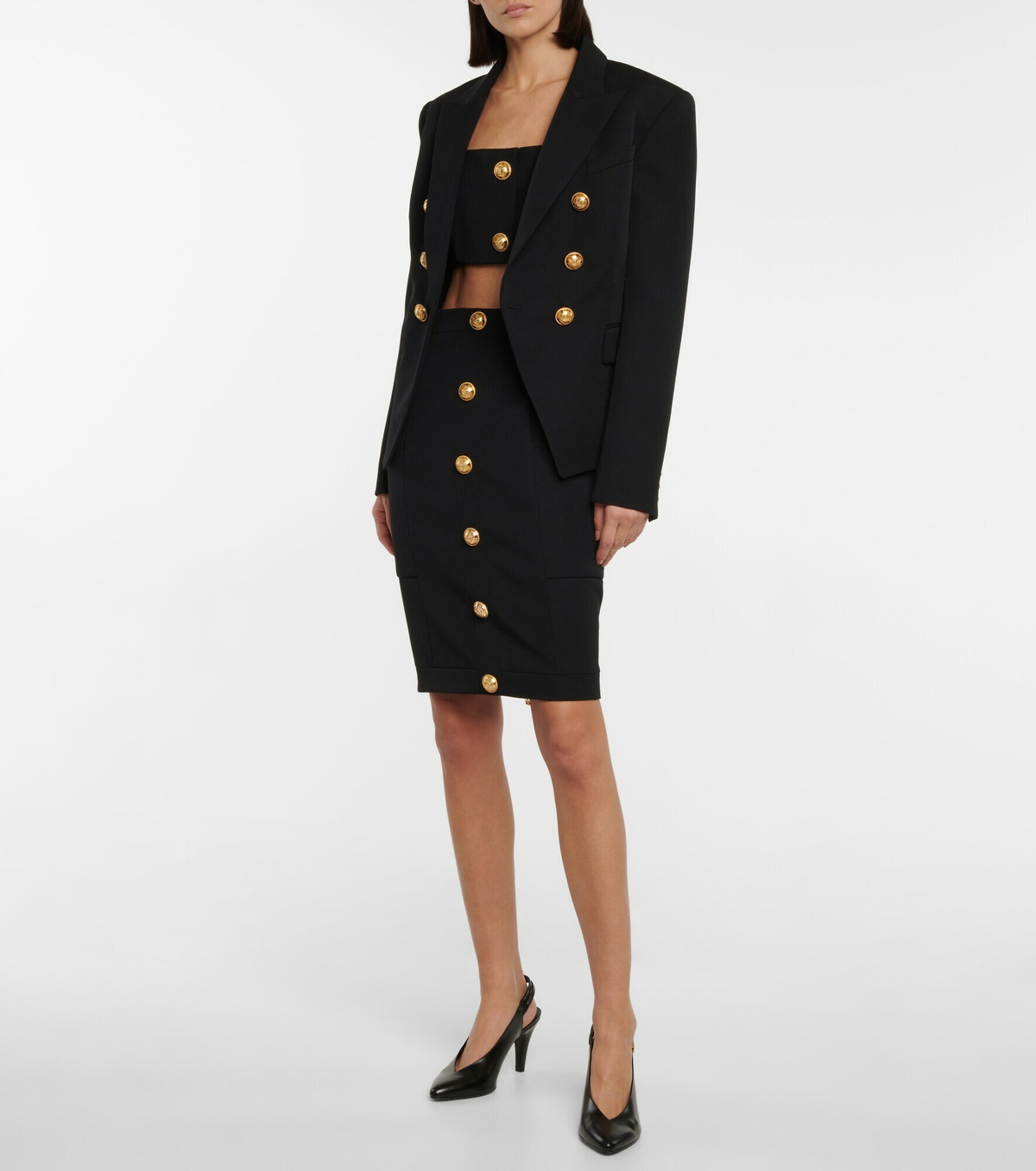 Balmain - Double-breasted wool blazer Balmain