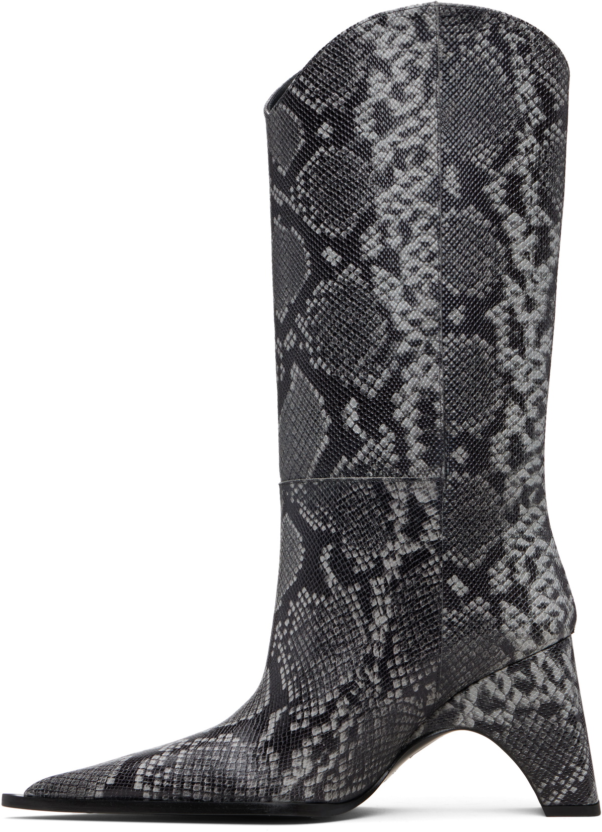 Coperni Gray Bridge Cowboy Tall Boots Coperni
