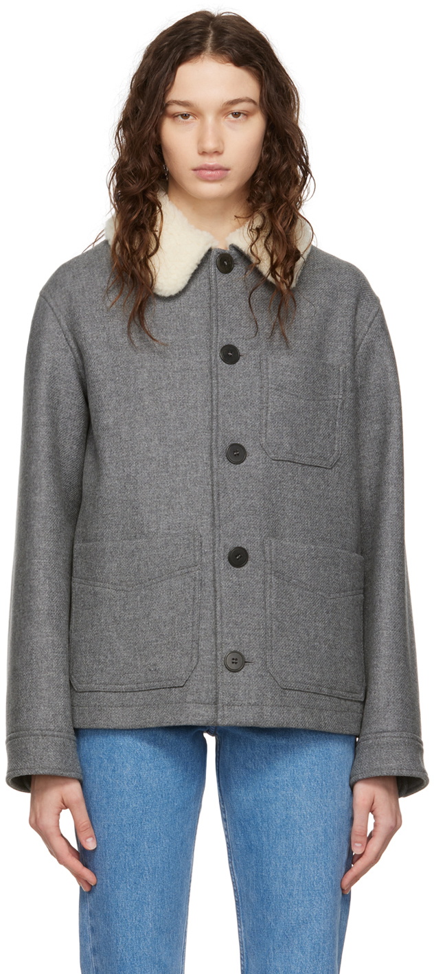 A.P.C. Gray New Julia Jacket A.P.C.