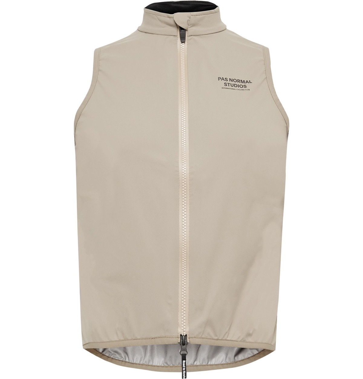 Pas Normal Studios - Shield Logo-Print Shell Cycling Gilet - Neutrals ...
