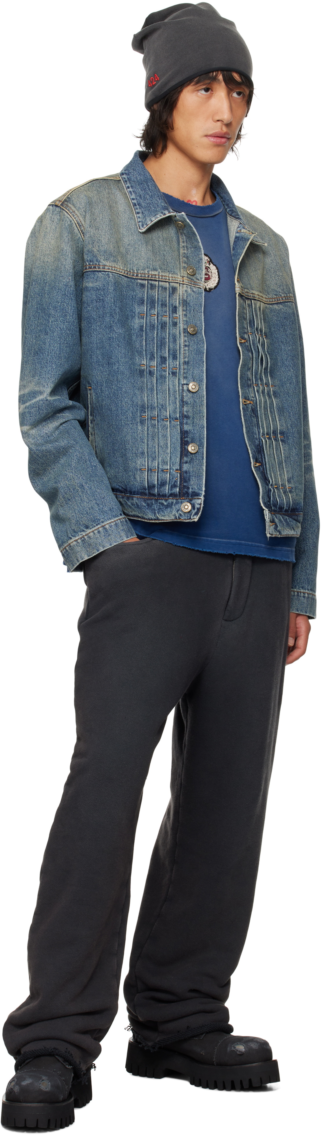 424 Black Big Daddy Sweatpants 424