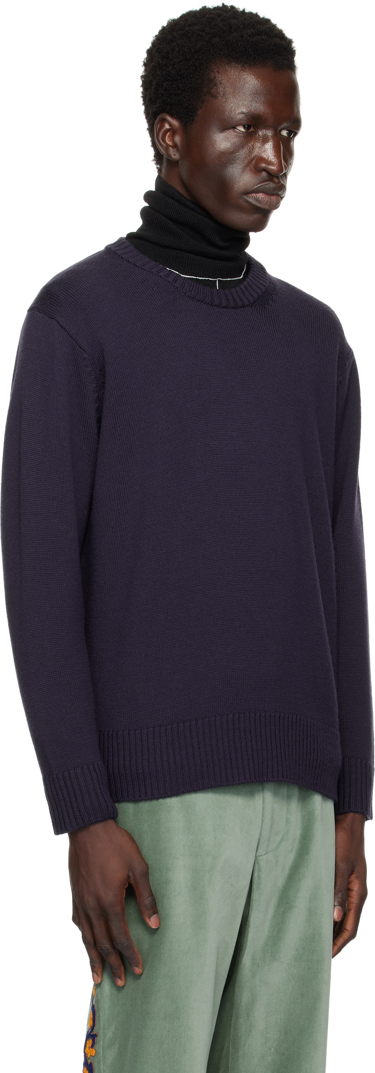 Bode Purple Juniper Sweater Bode