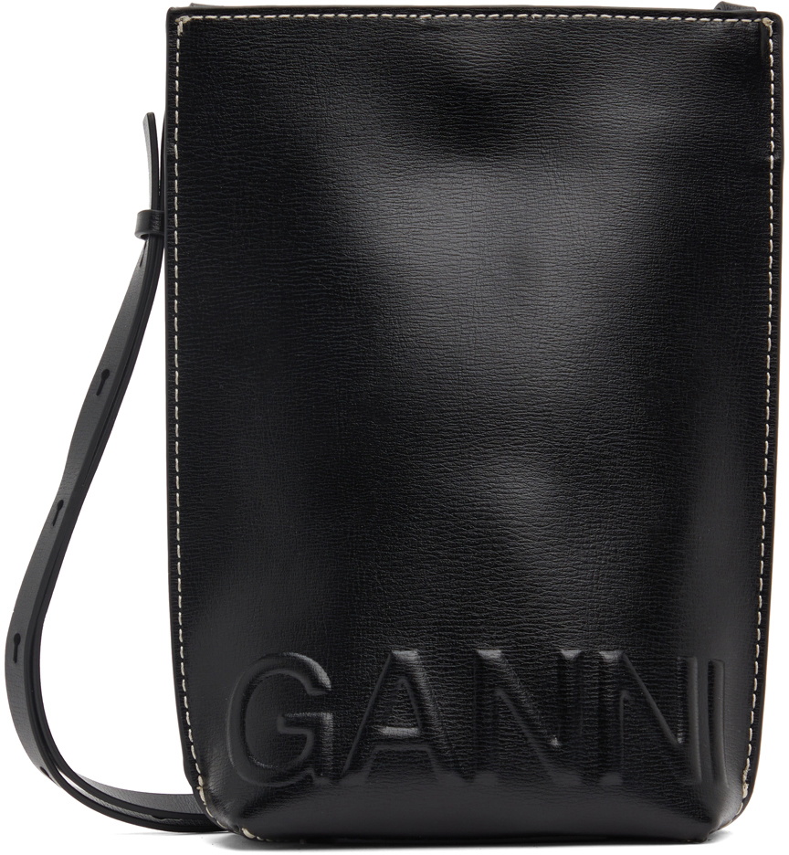 GANNI Black Mini Crossbody Shoulder Bag GANNI