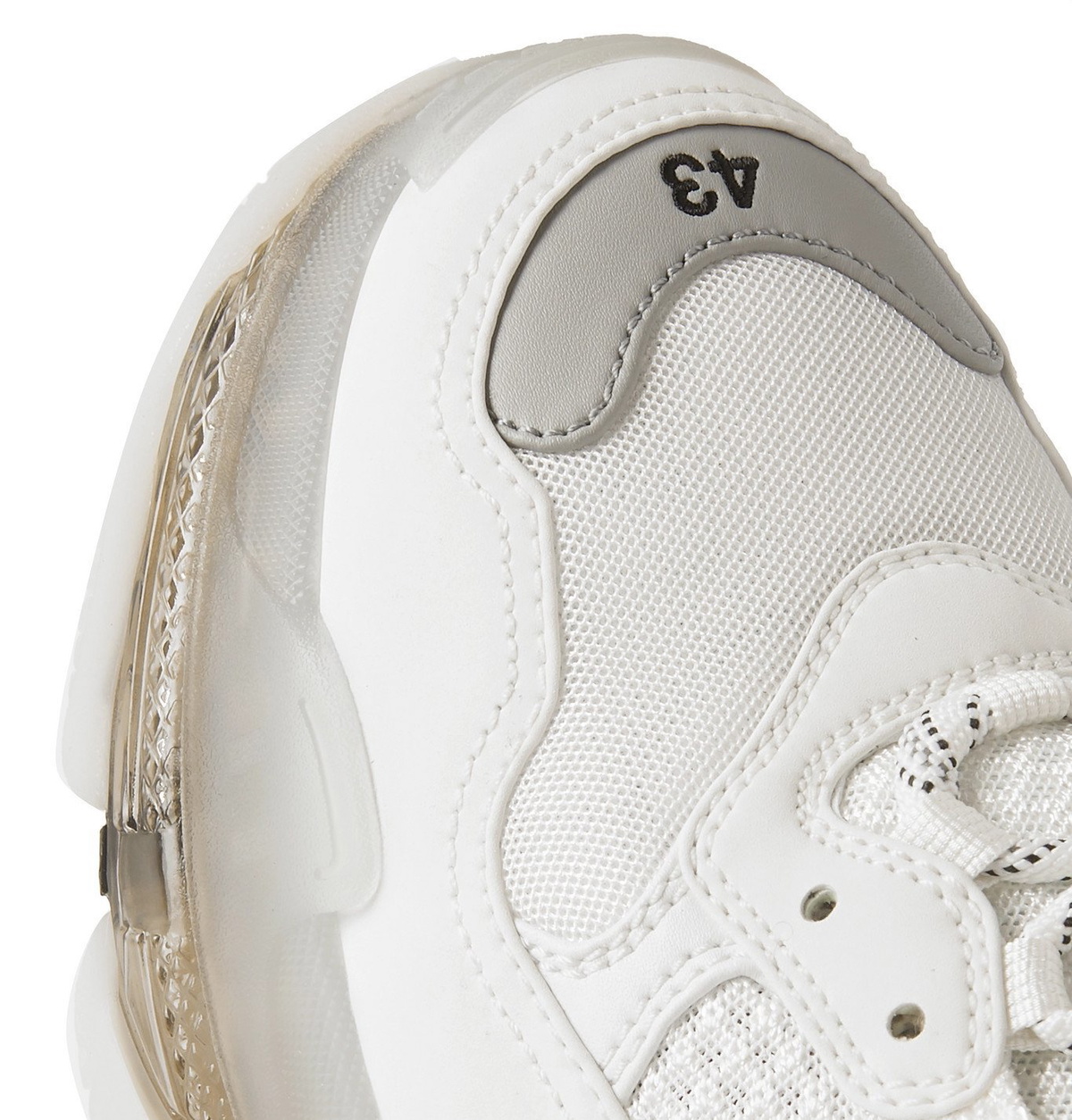 Balenciaga - Triple S Mesh and Faux Leather Sneakers - White Balenciaga