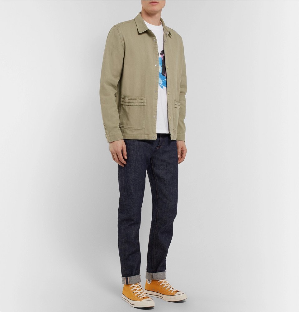 Folk - Cotton-Twill Chore Jacket - Men - Light green Folk