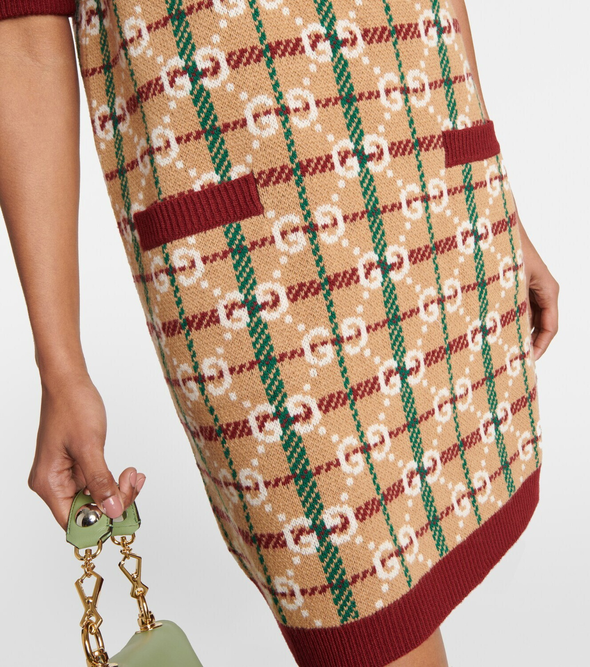 Gucci - GG checked wool minidress Gucci
