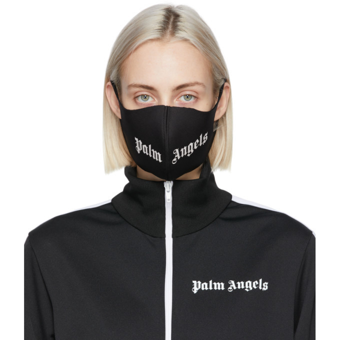 Palm Angels Black Logo Mask Palm Angels