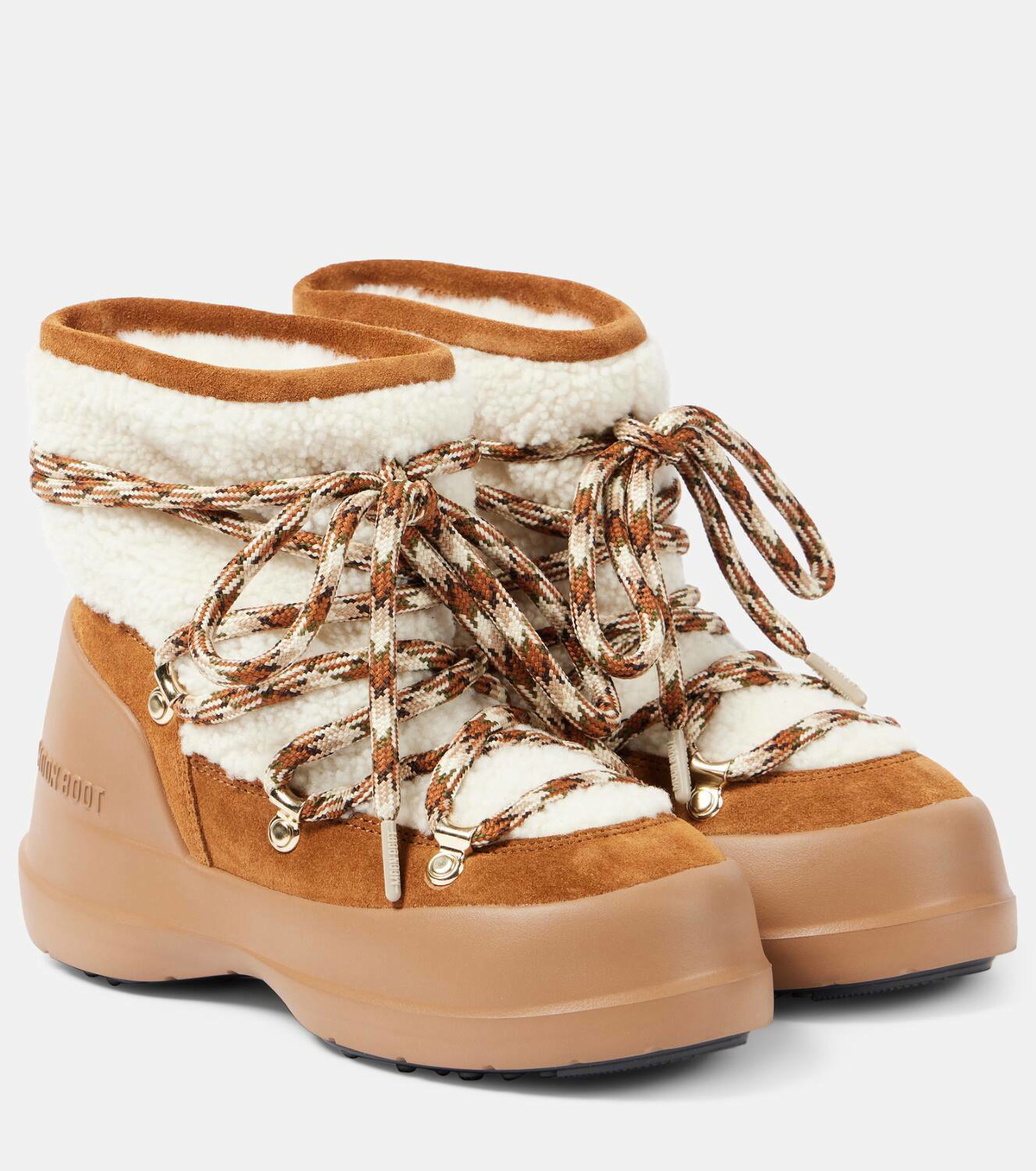 Moon Boot Luna Low shearling and suede snow boots Moon Boot