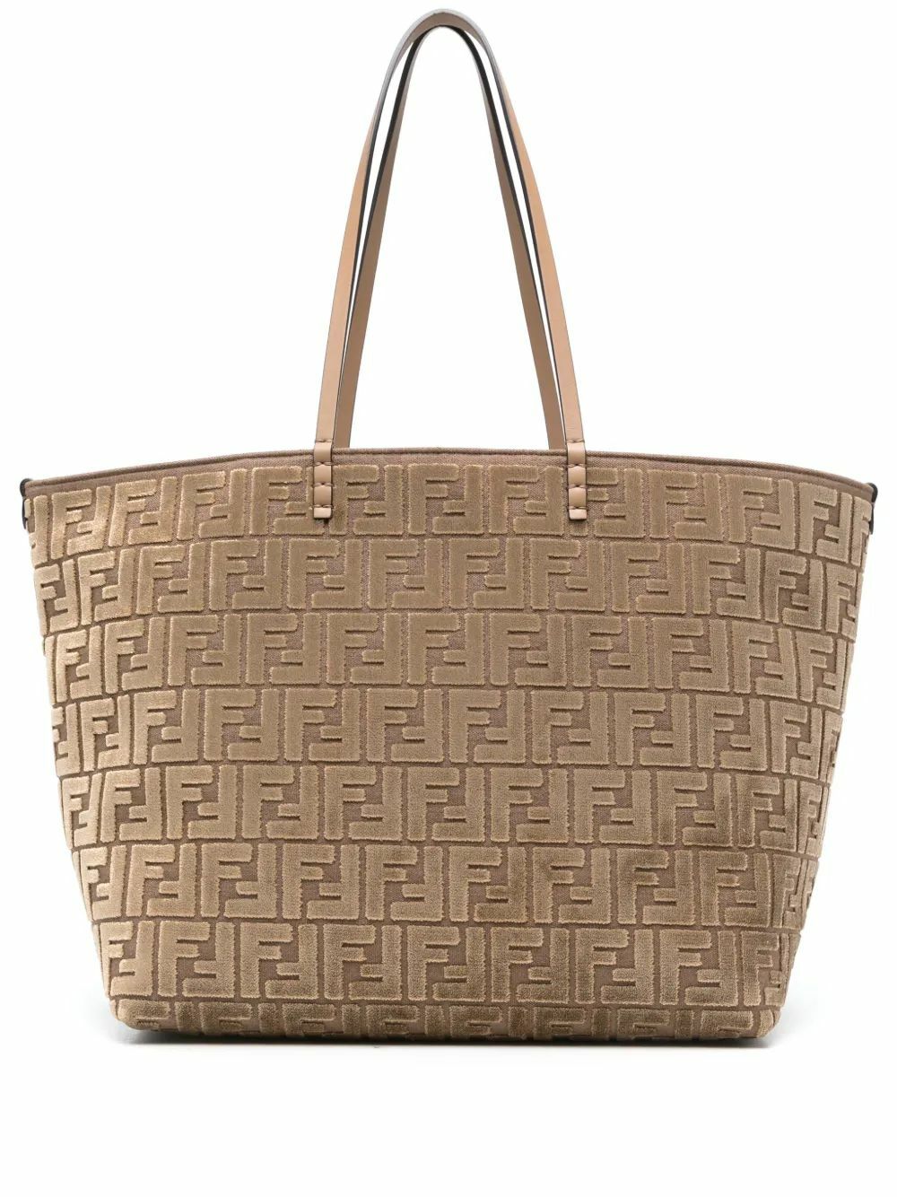 FENDI Brown Roll Large Tote Bag Fendi