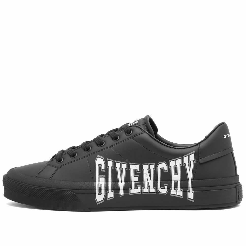 Givenchy Men's College Logo City Sport Sneakers in Black/White Givenchy