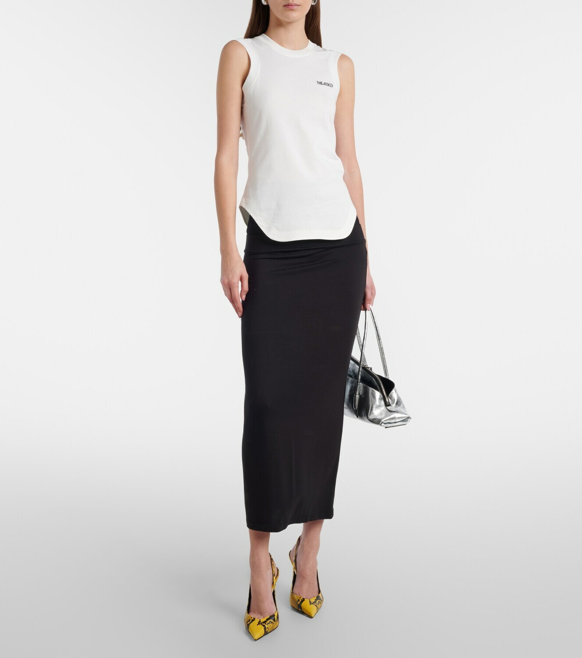 The Attico Logo cotton top The Attico
