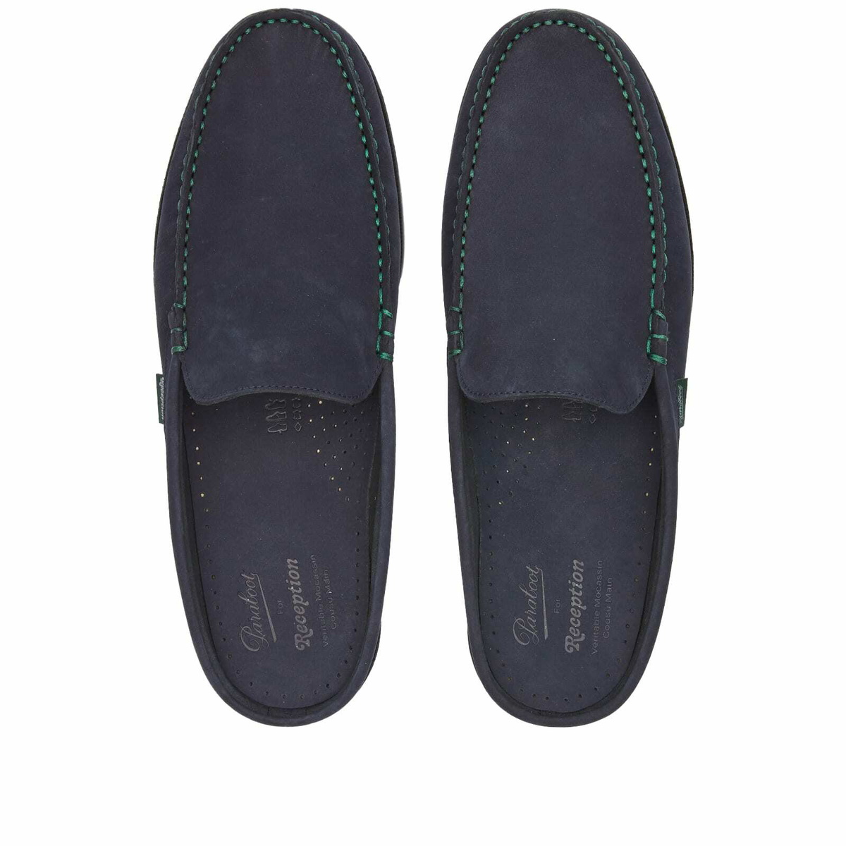 Reception x Paraboot Bahamas Mule in Navy Reception