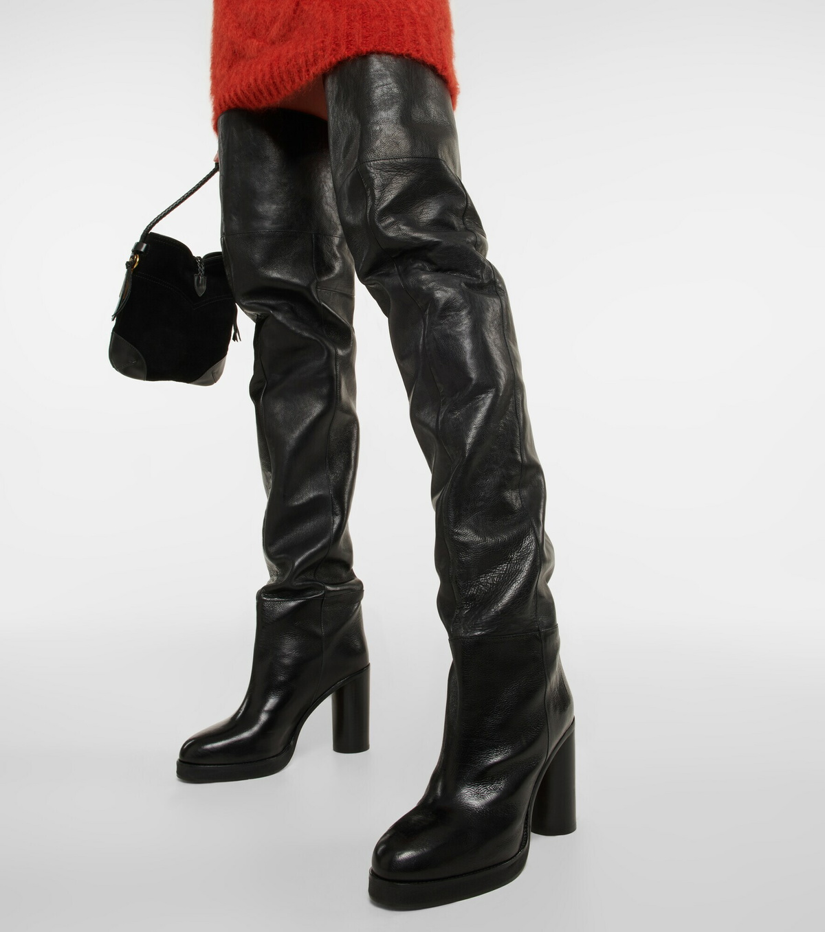 Isabel Marant - Lurna leather over-the-knee boots Isabel Marant