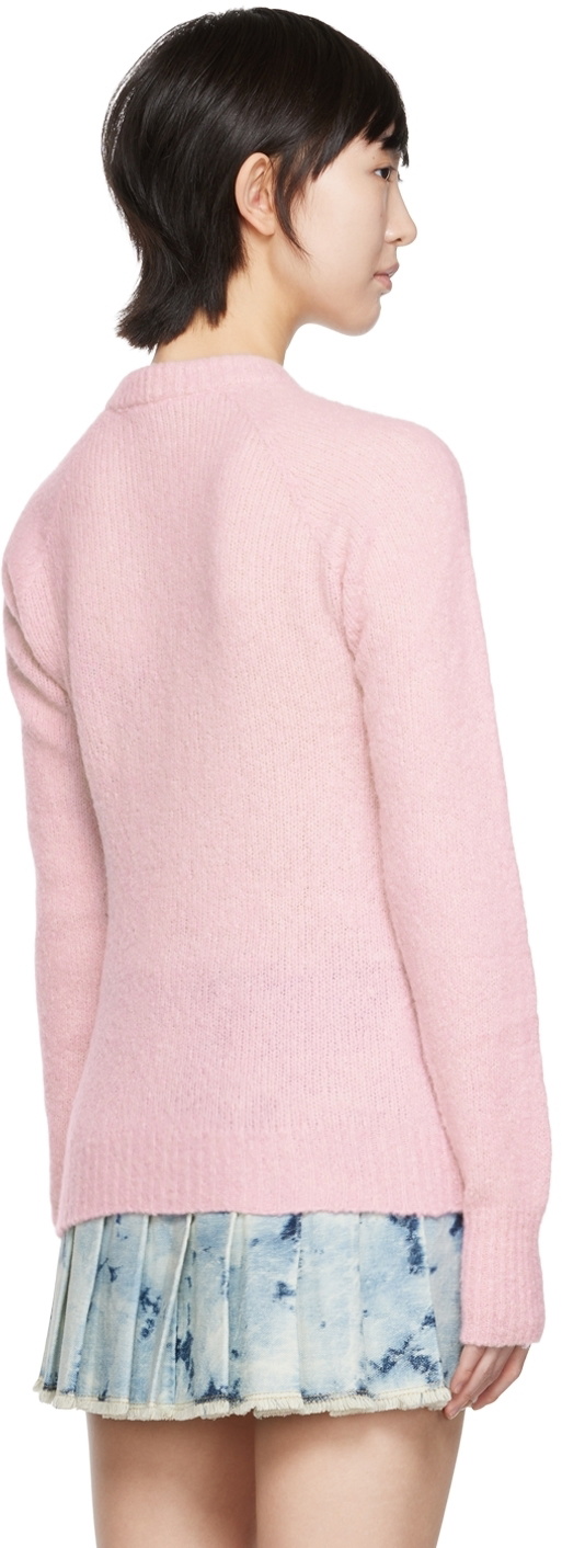 Balmain Pink Ribbed Sweater Balmain