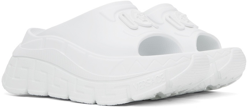 Versace White Medusa '95 Platform Sandals Versace