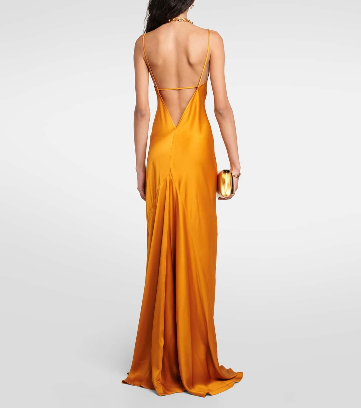 Victoria Beckham Cami satin gown Victoria Beckham
