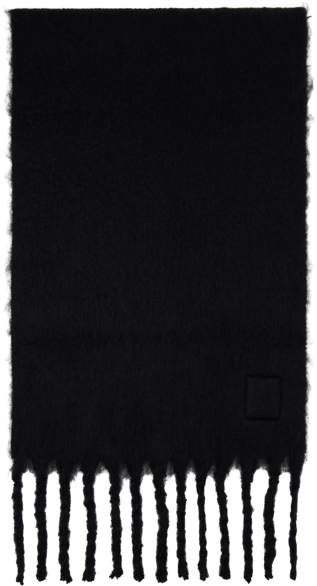 Versace Jeans Couture Black Piece Number Scarf Versace