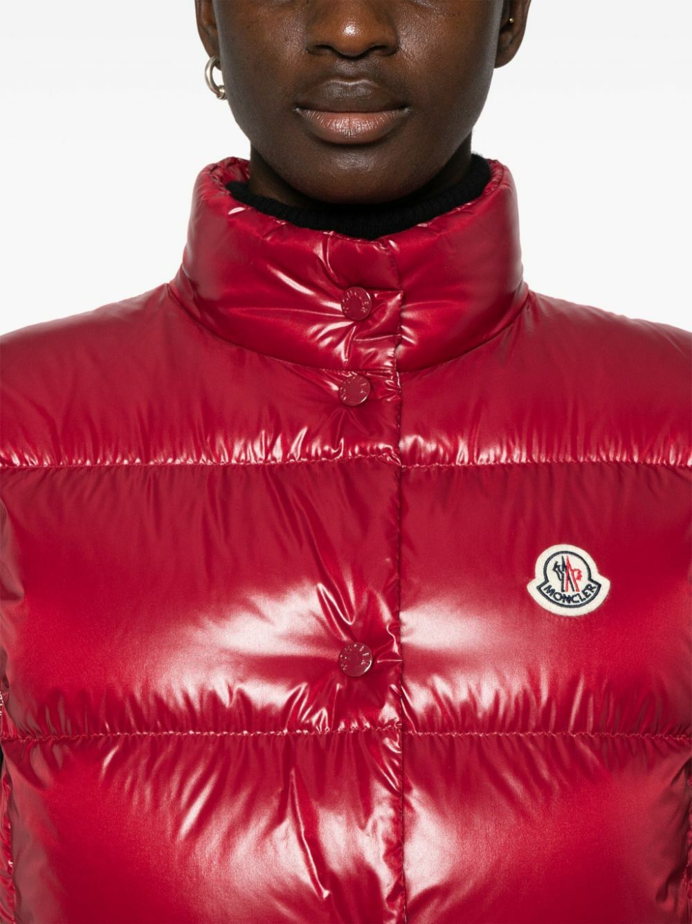 Moncler Red Badia Quilted Gilet Moncler