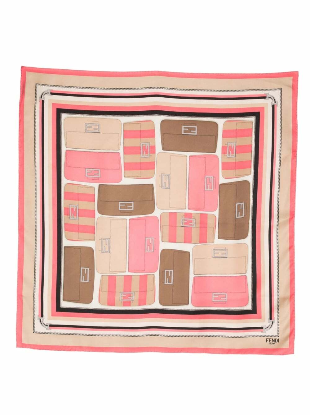 FENDI - Printed Silk Foulard Fendi