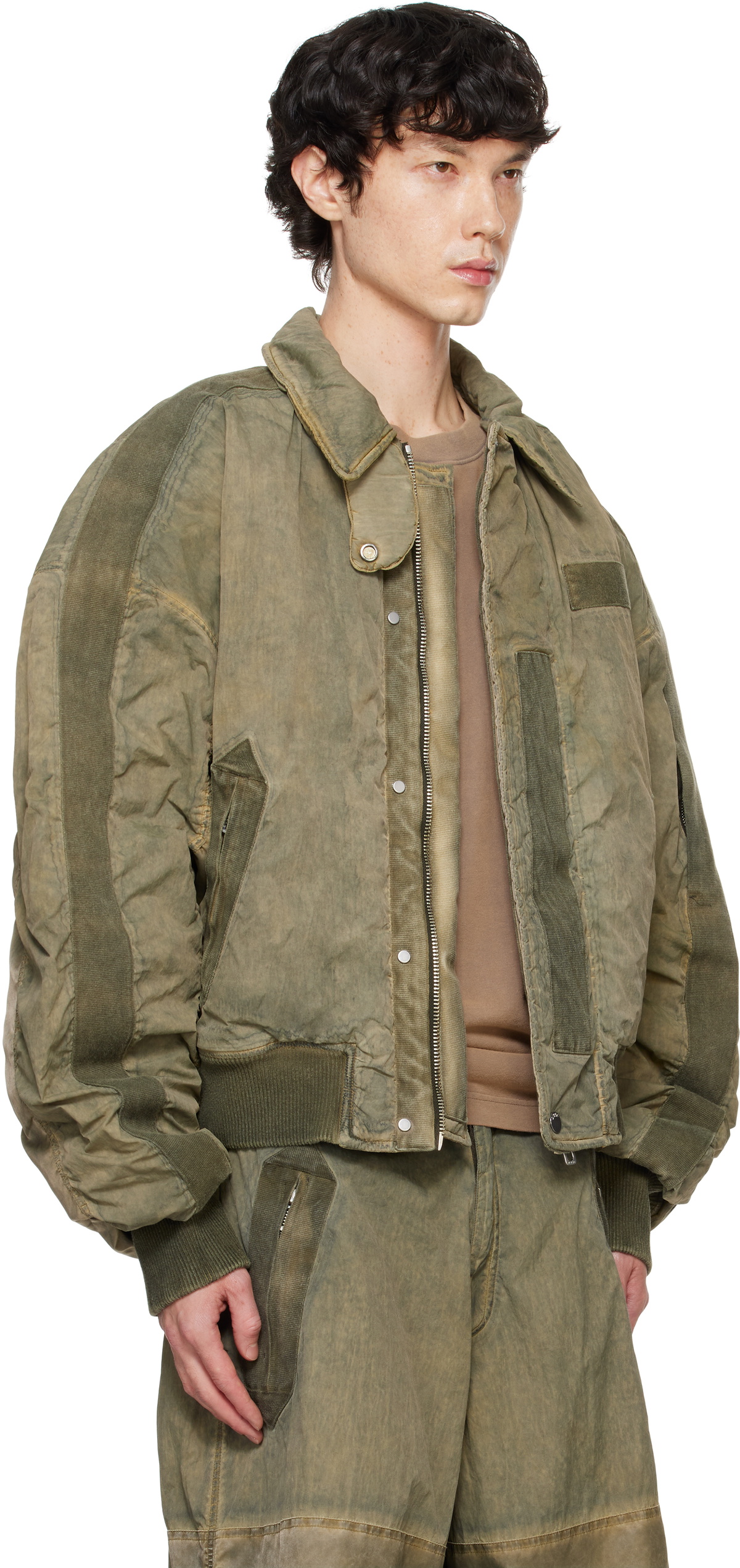 032c Green Clay Utility Bomber Jacket 032c