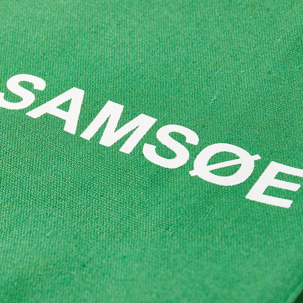 Samsøe Samsøe Women's Luca Logo Shopper Bag in Medium Green Samsøe Samsøe