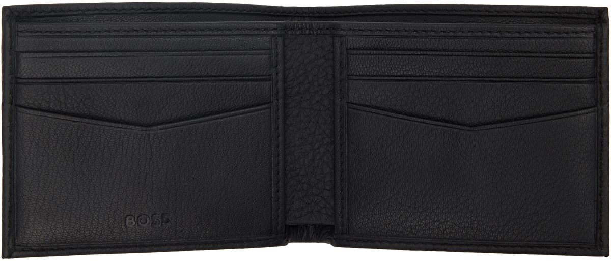 BOSS Black Leather Logo Lettering Wallet BOSS