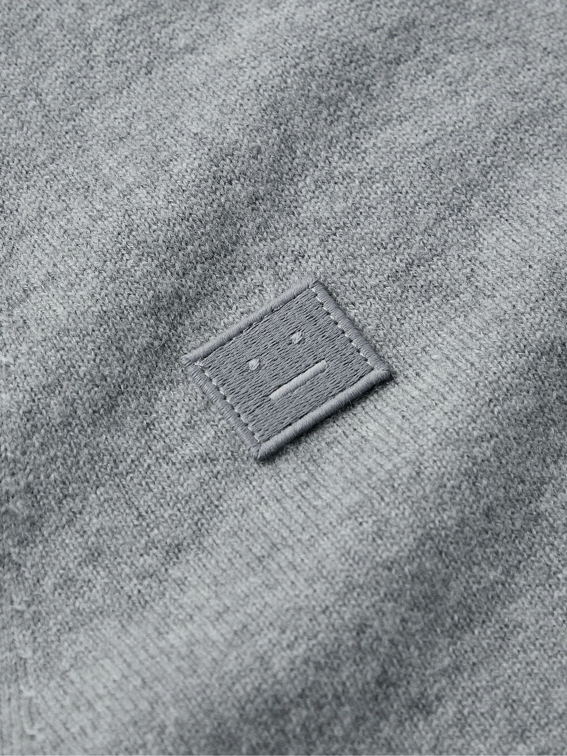 Acne Studios - Keve Logo-Appliquéd Wool Cardigan - Gray Acne Studios
