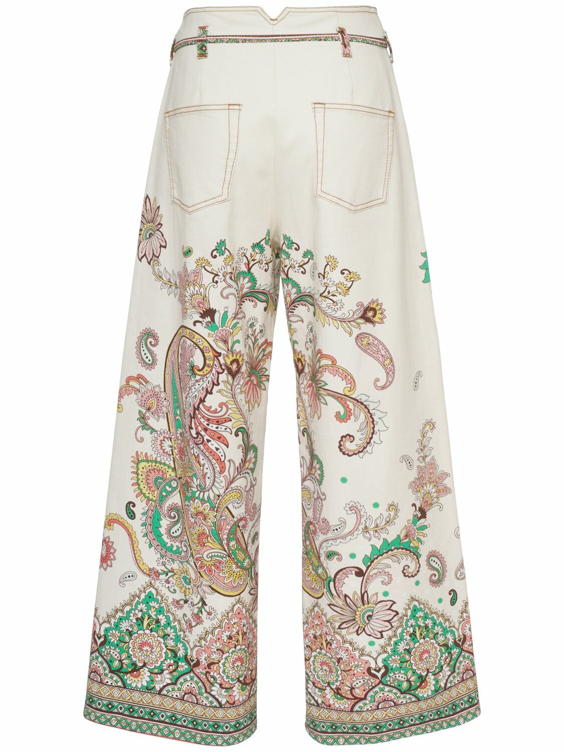 ETRO Printed Denim Flared Jeans Etro