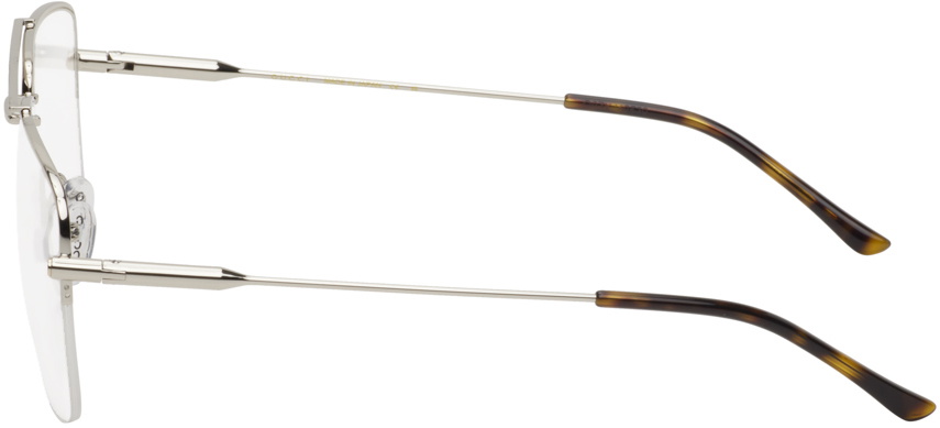 Gucci Silver Aviator Glasses Gucci